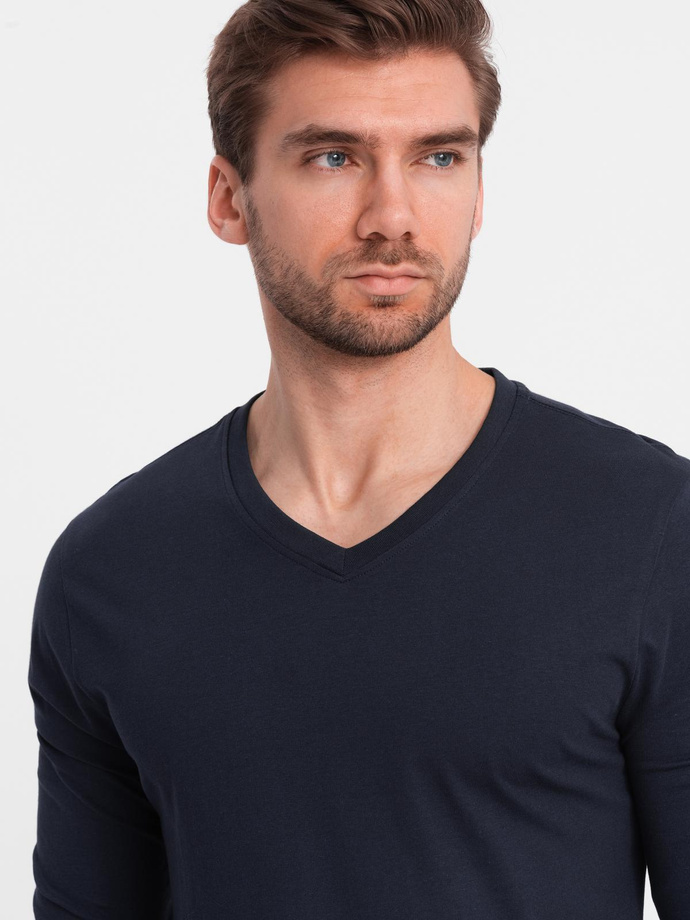 Men's V-NECK longsleeve set - mix 2-pack V6 Z41 | MODONE wholesale ...