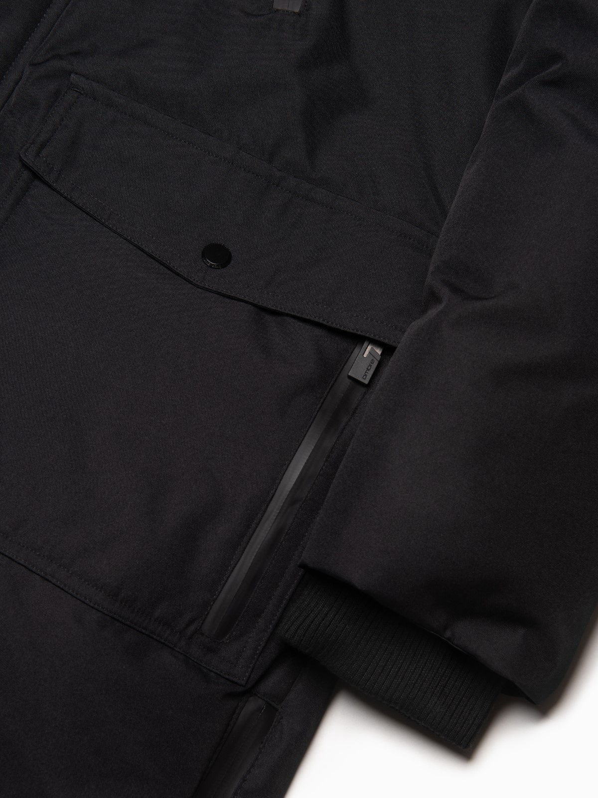 Alaskan men's winter jacket with detachable fur from the hood - black ...