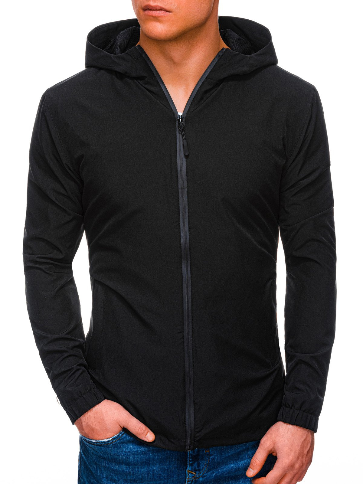Men's mid-season jacket C495 - black | MODONE wholesale - Clothing For Men