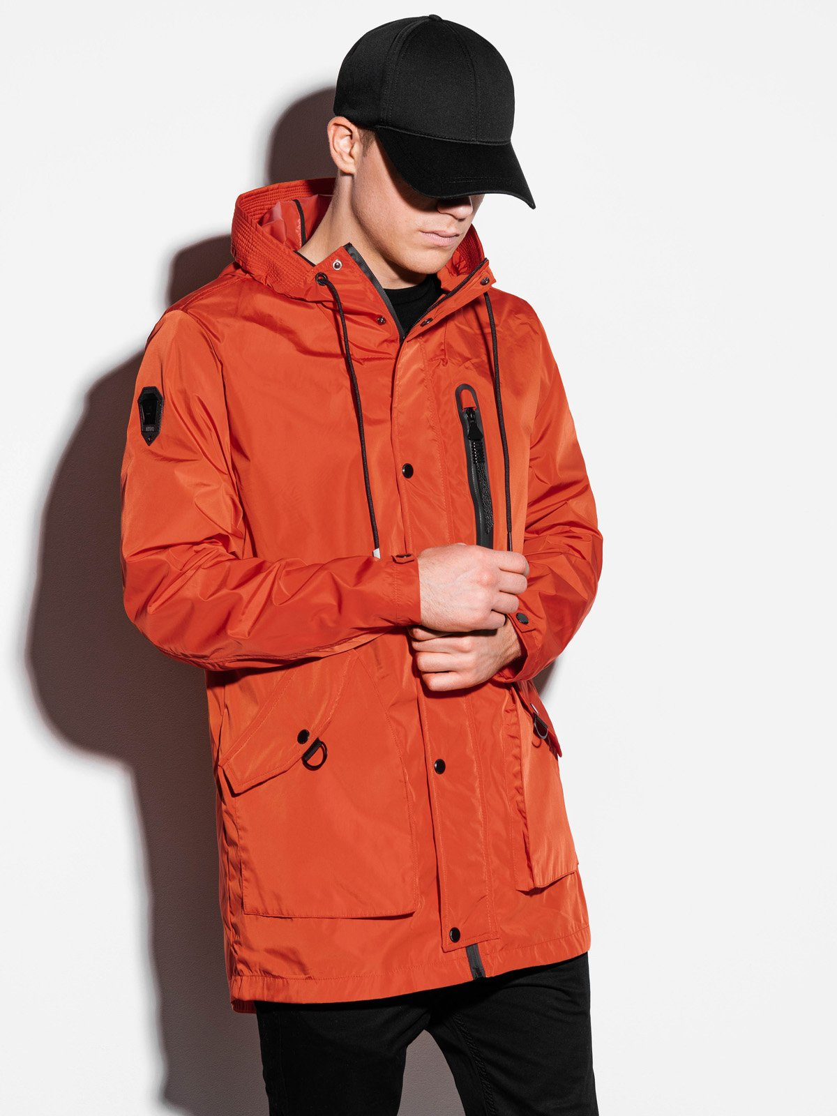 Men's mid-season jacket - brick C440 | MODONE wholesale - Clothing For Men