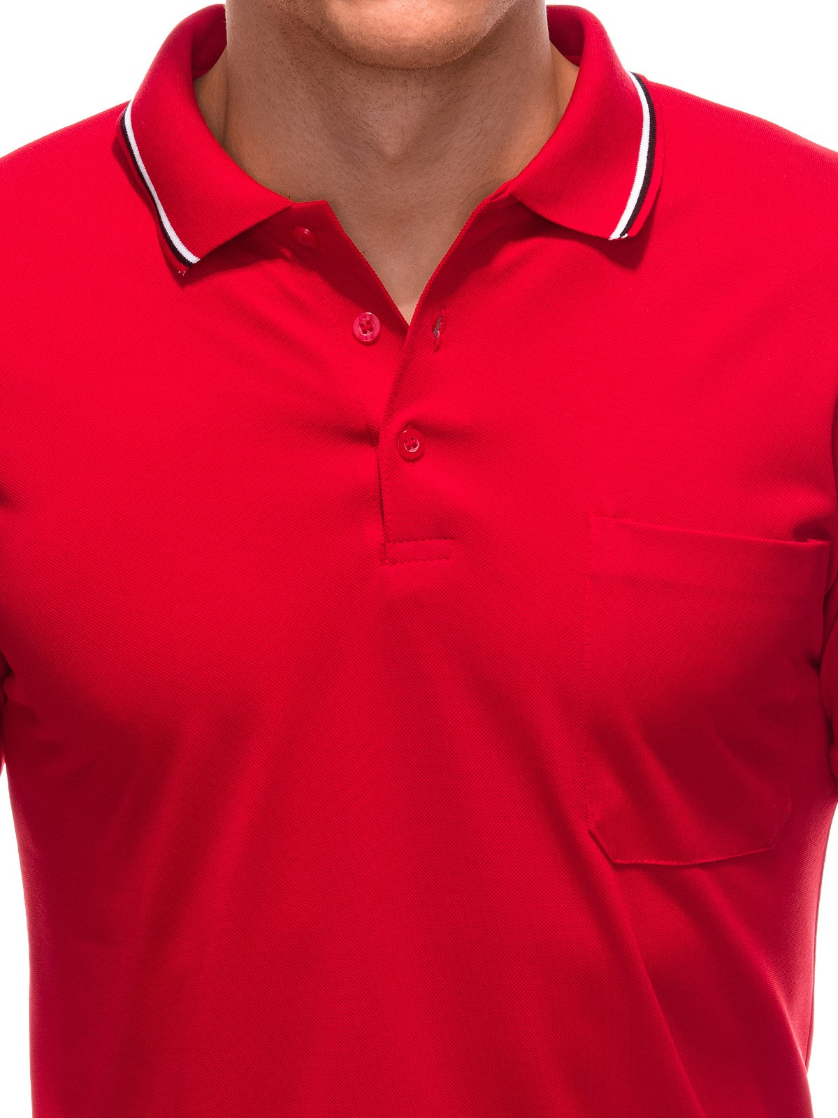 Men's plain polo shirt S1852 - red | MODONE wholesale - Clothing For Men