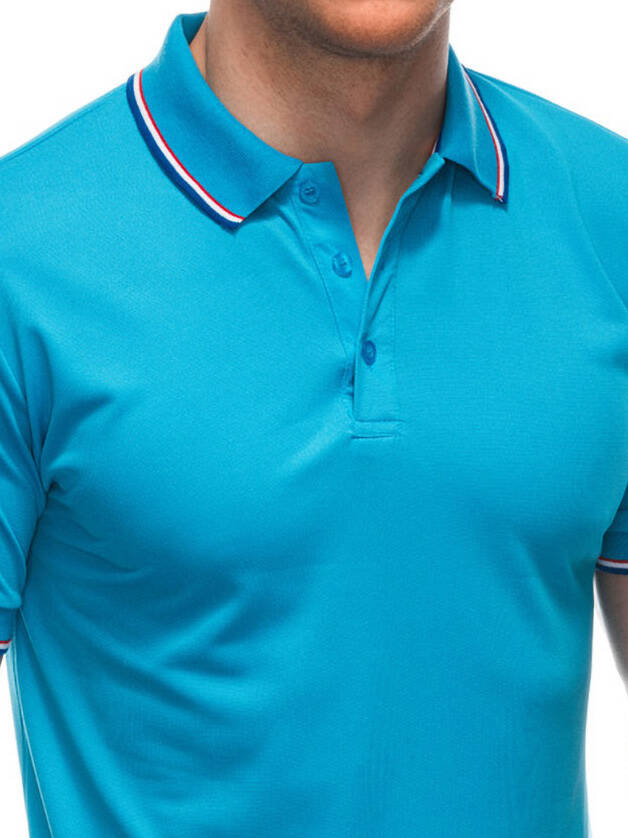 Men's plain polo shirt S1932 - blue | MODONE wholesale - Clothing For Men
