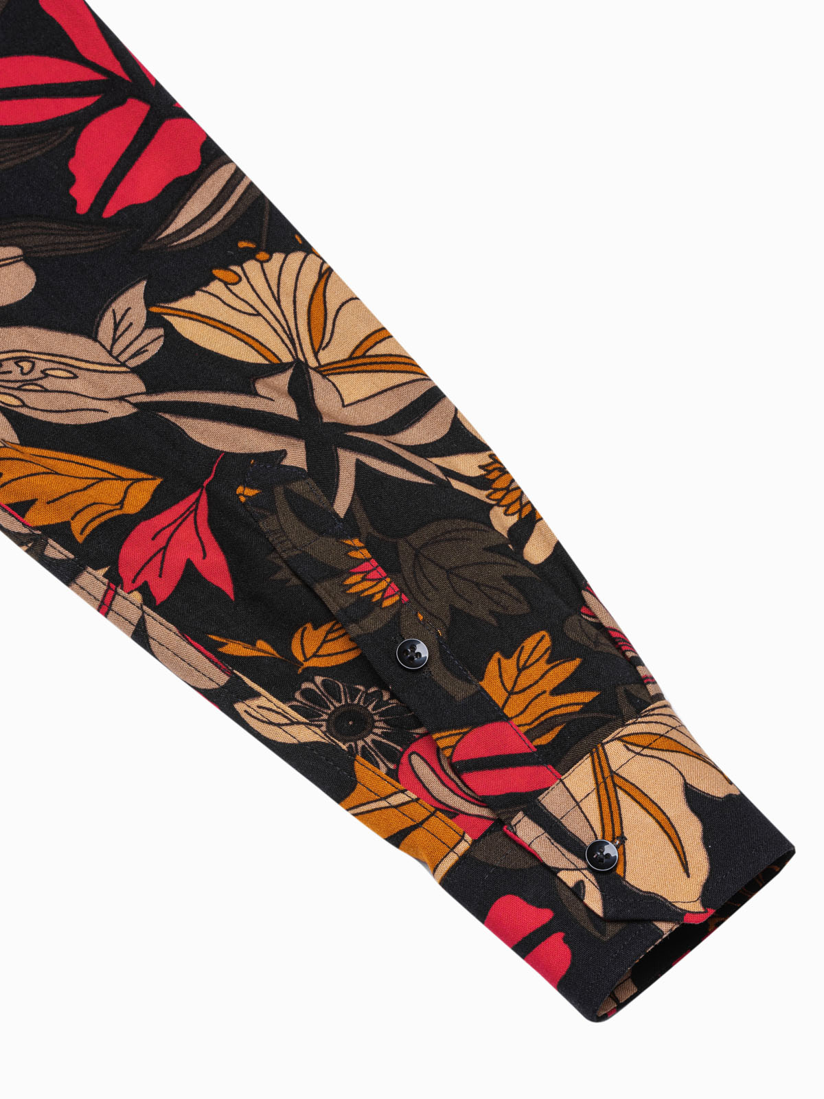 Men's shirt with long sleeves - black/red K569 | MODONE wholesale ...