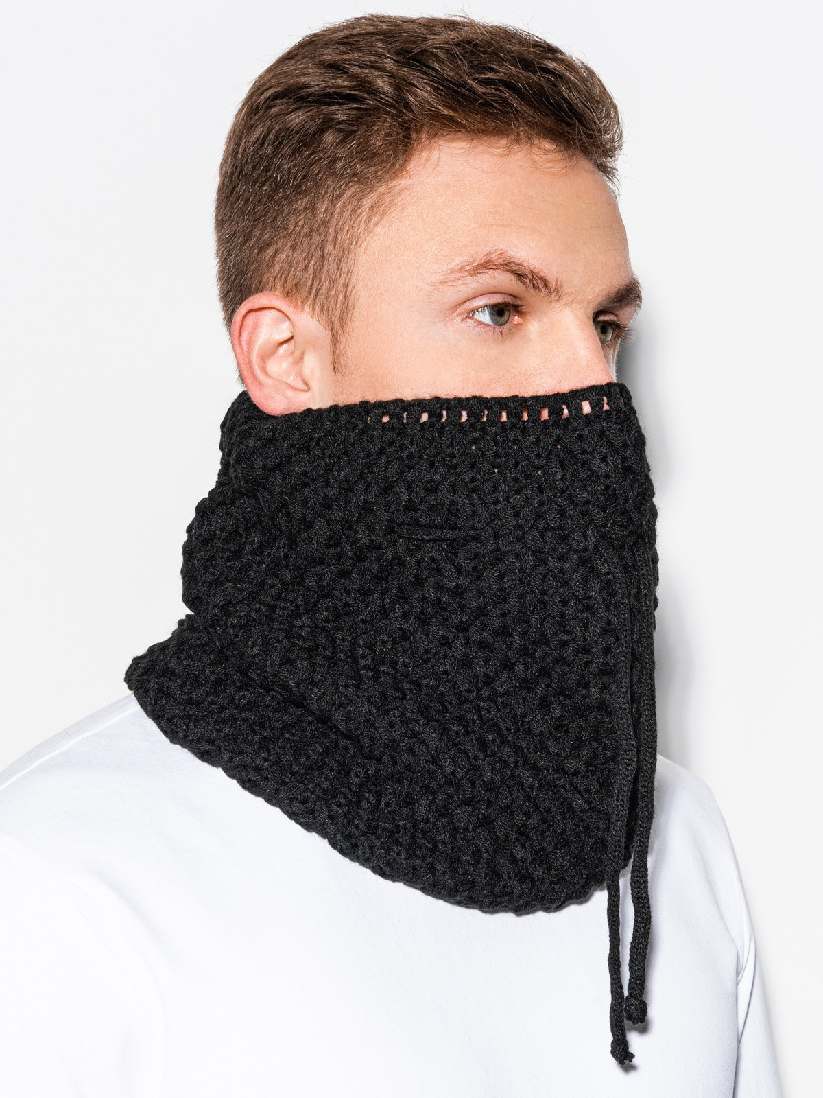Men's snood - black A096 | MODONE wholesale - Clothing For Men