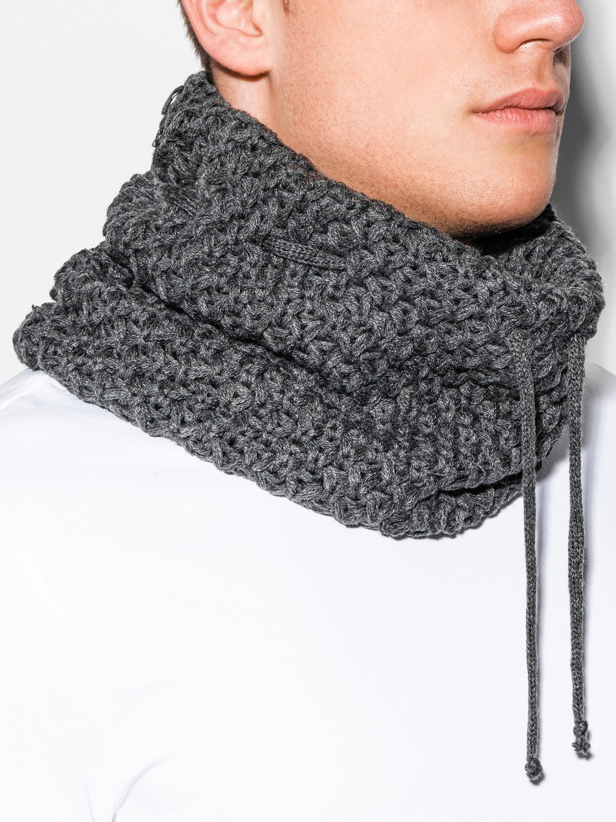Men's snood - dark grey A096 | MODONE wholesale - Clothing For Men