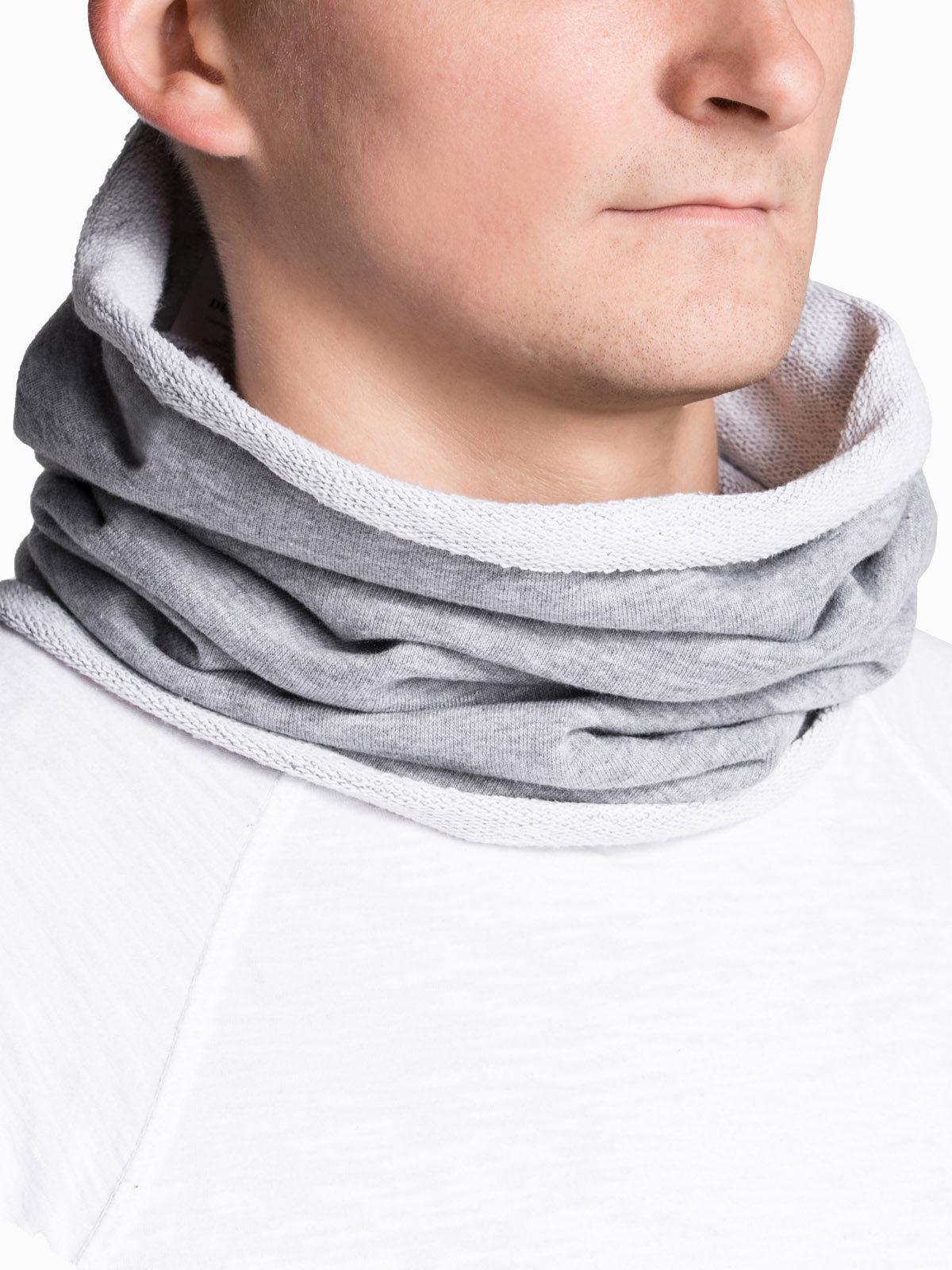 Men's snood - grey A063 | MODONE wholesale - Clothing For Men