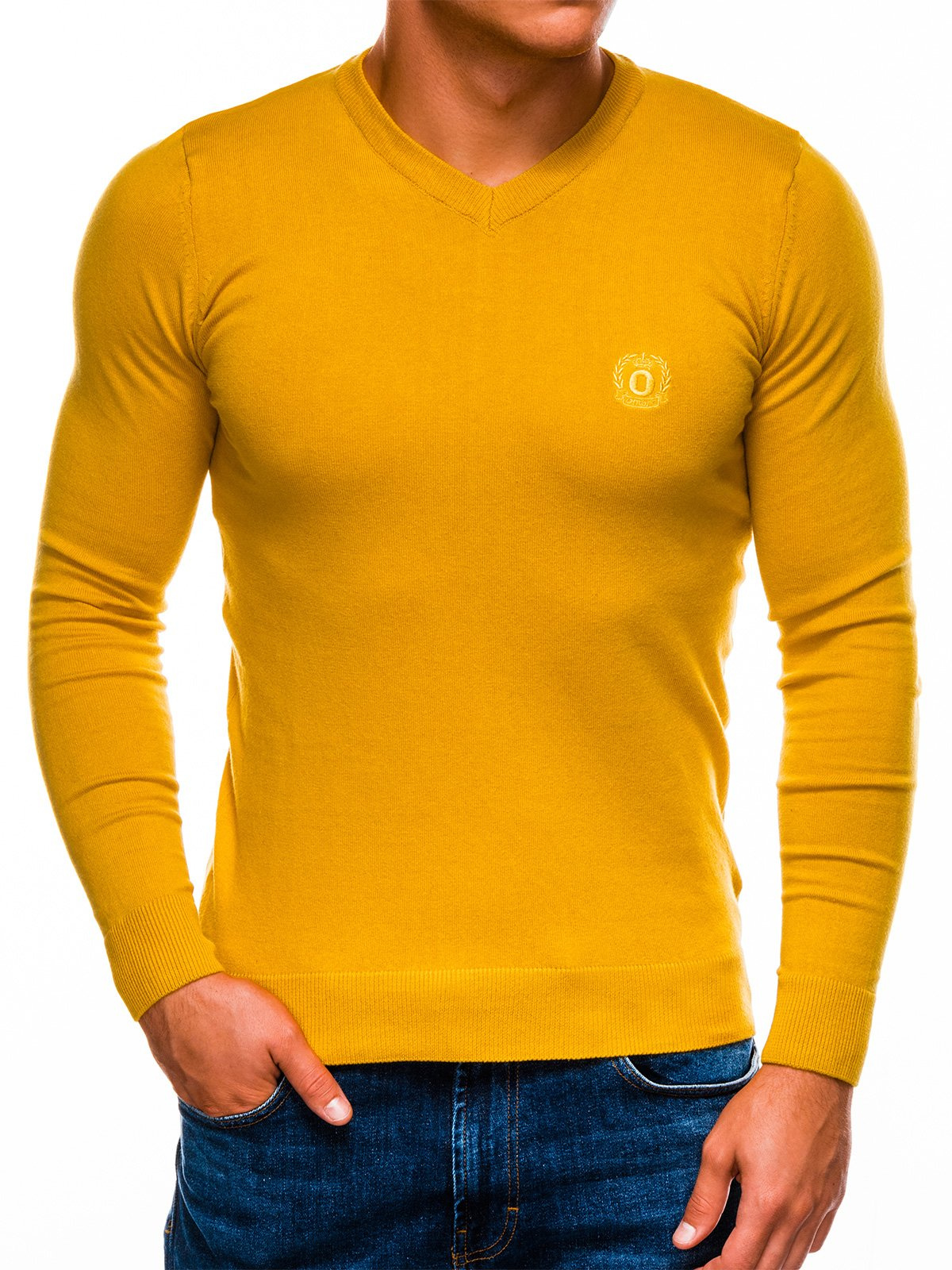 Men's sweater - yellow E74 | MODONE wholesale - Clothing For Men