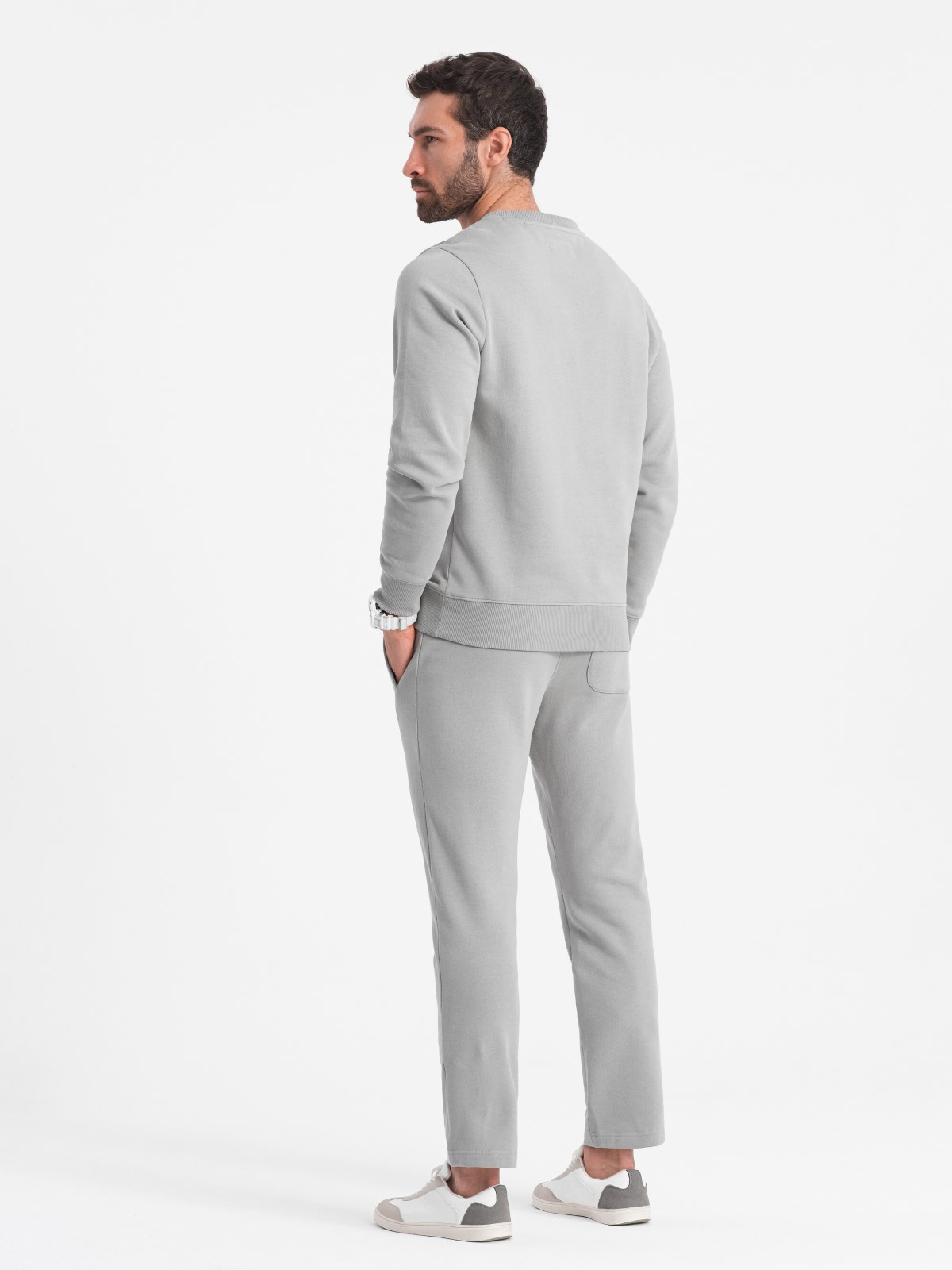 Men's tracksuit set pants + sweatshirt - gray V8 Z78 | MODONE wholesale ...