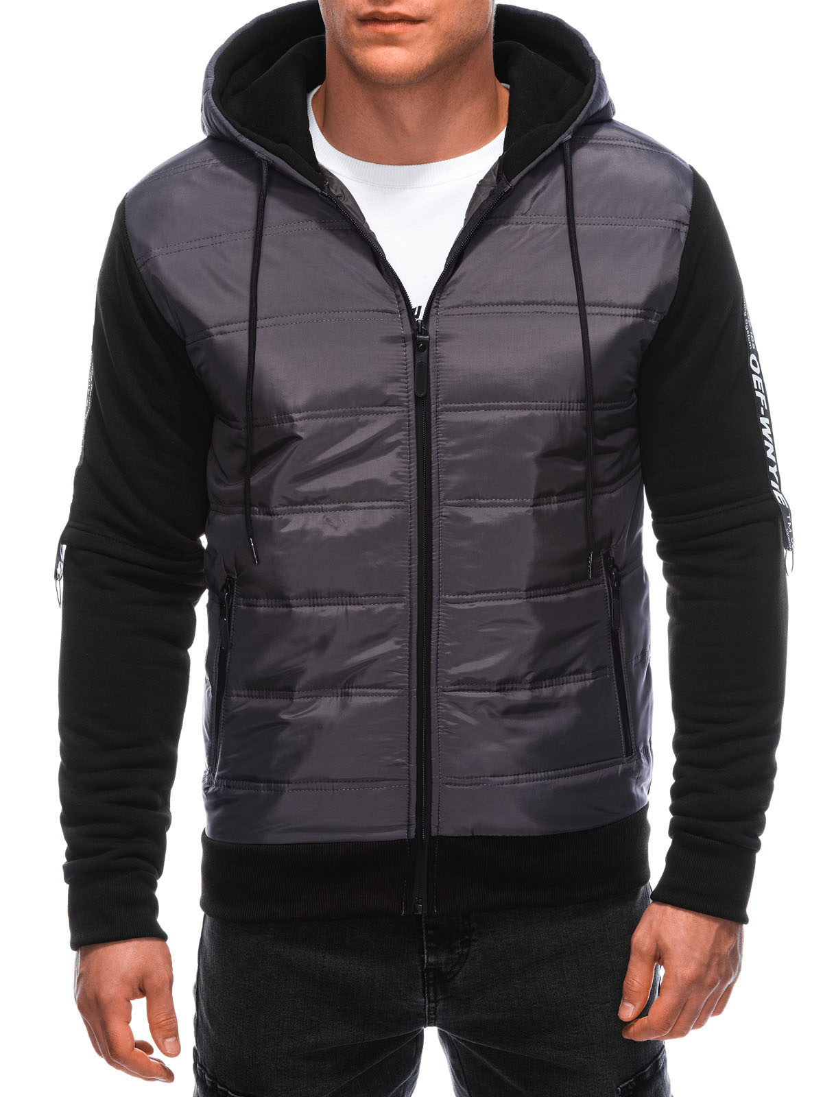 Men's transitional jacket 619C - graphite | MODONE wholesale - Clothing ...