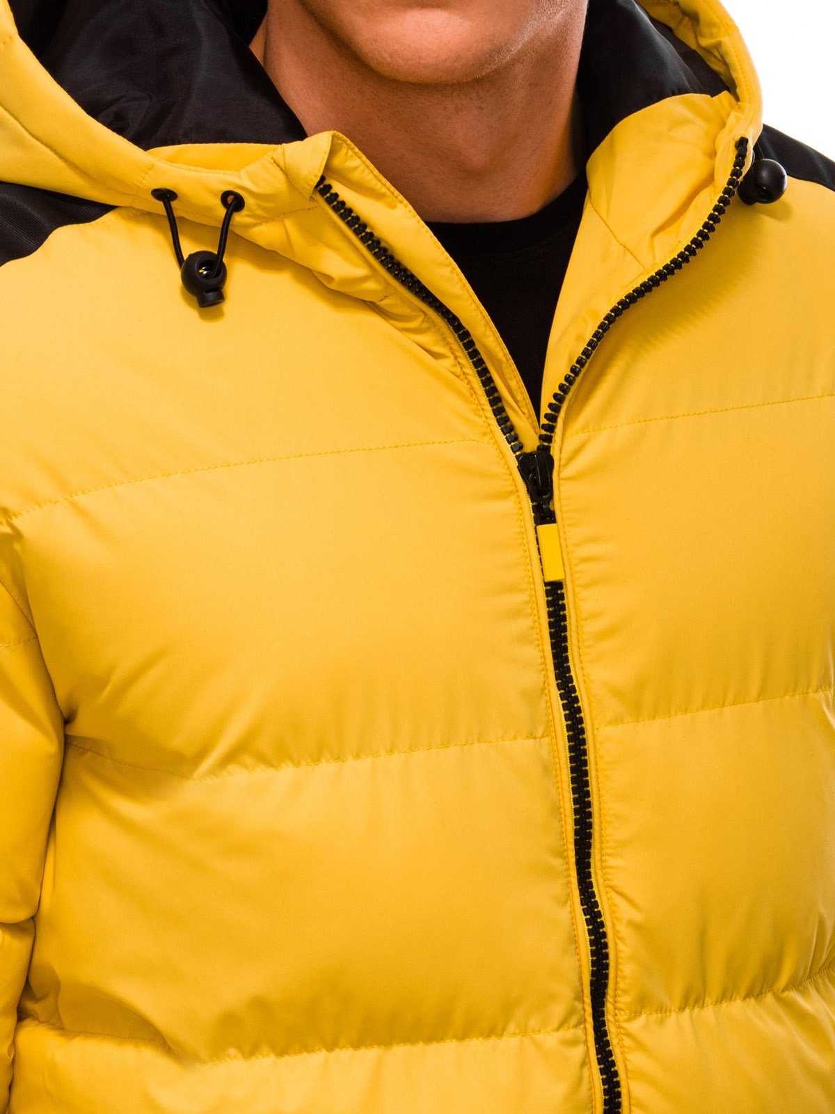 Men's winter quilted jacket C535 - yellow | MODONE wholesale - Clothing ...