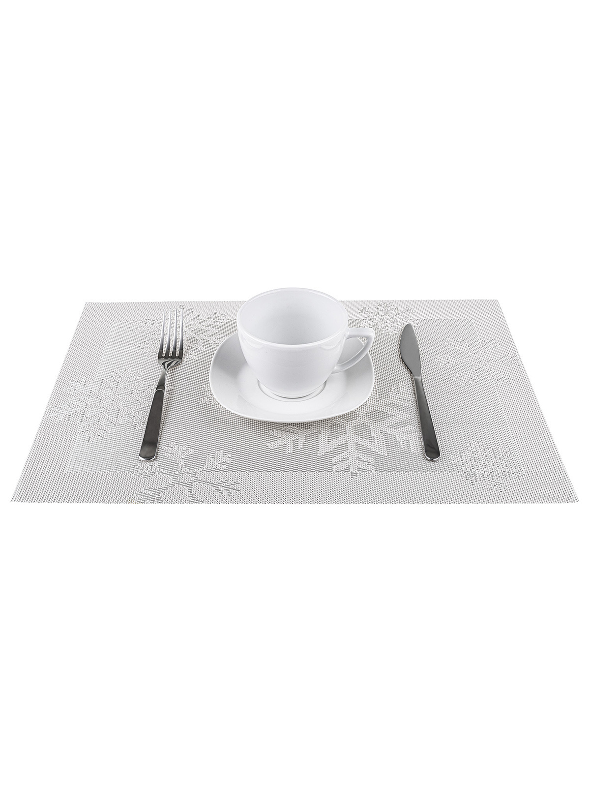 Snow table mat 30x45 A627 - silver | MODONE wholesale - Clothing For Men