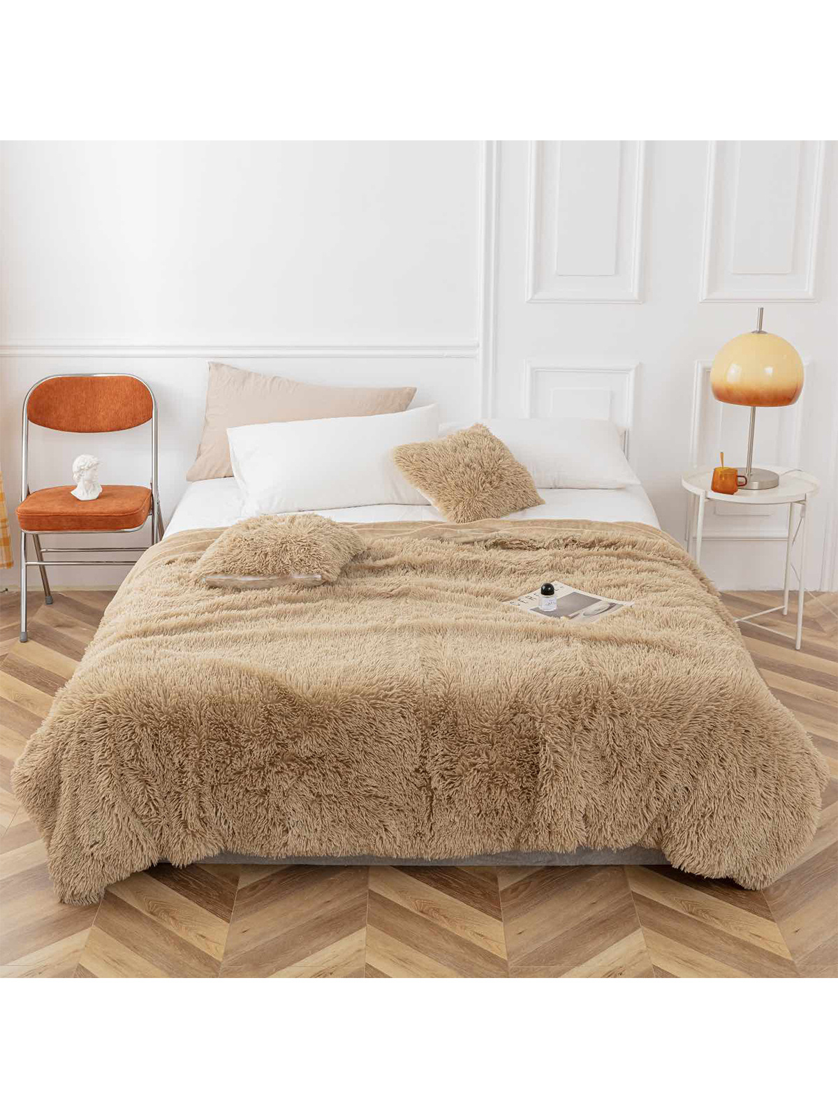Yeti Blanket A434 - beige | MODONE wholesale - Clothing For Men
