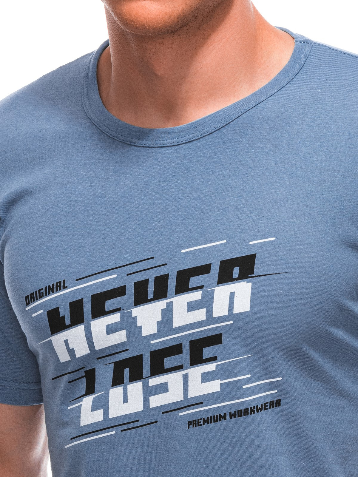 Men's t-shirt S1866 - blue | MODONE wholesale - Clothing For Men