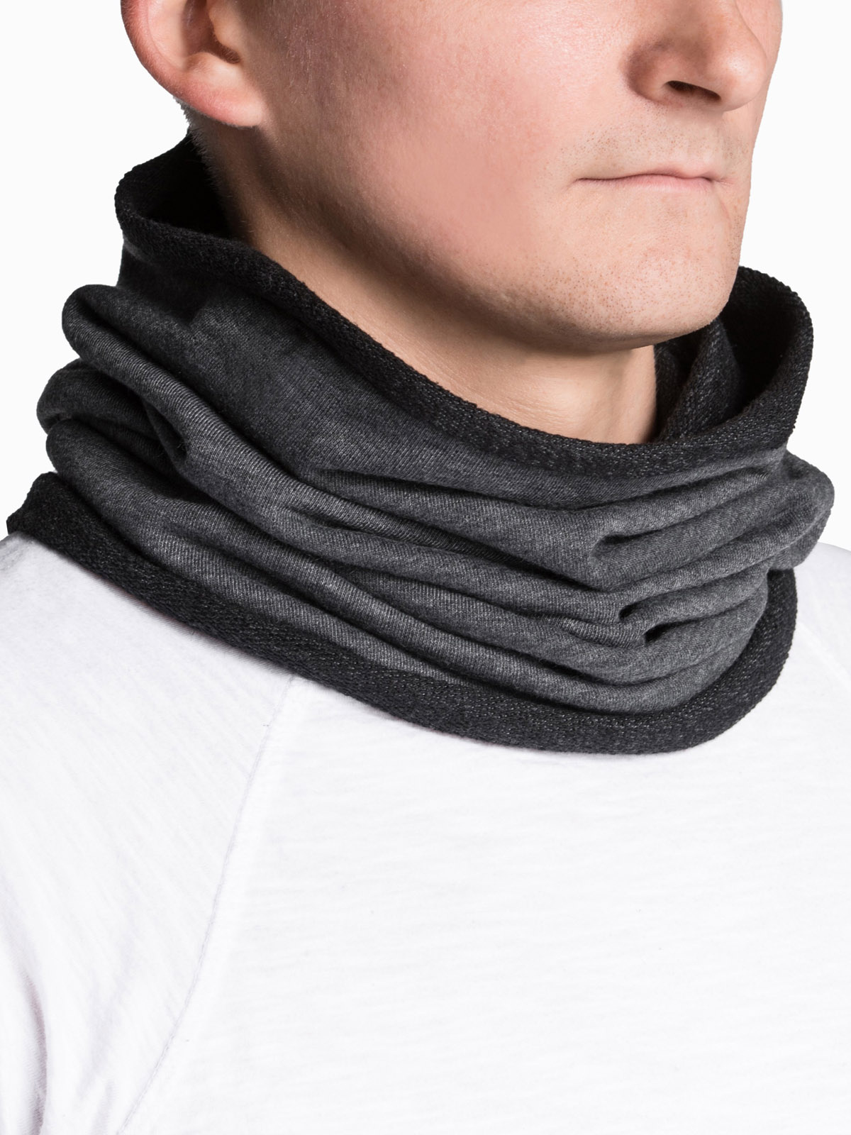 Men's snood - dark grey A063 | MODONE wholesale - Clothing For Men