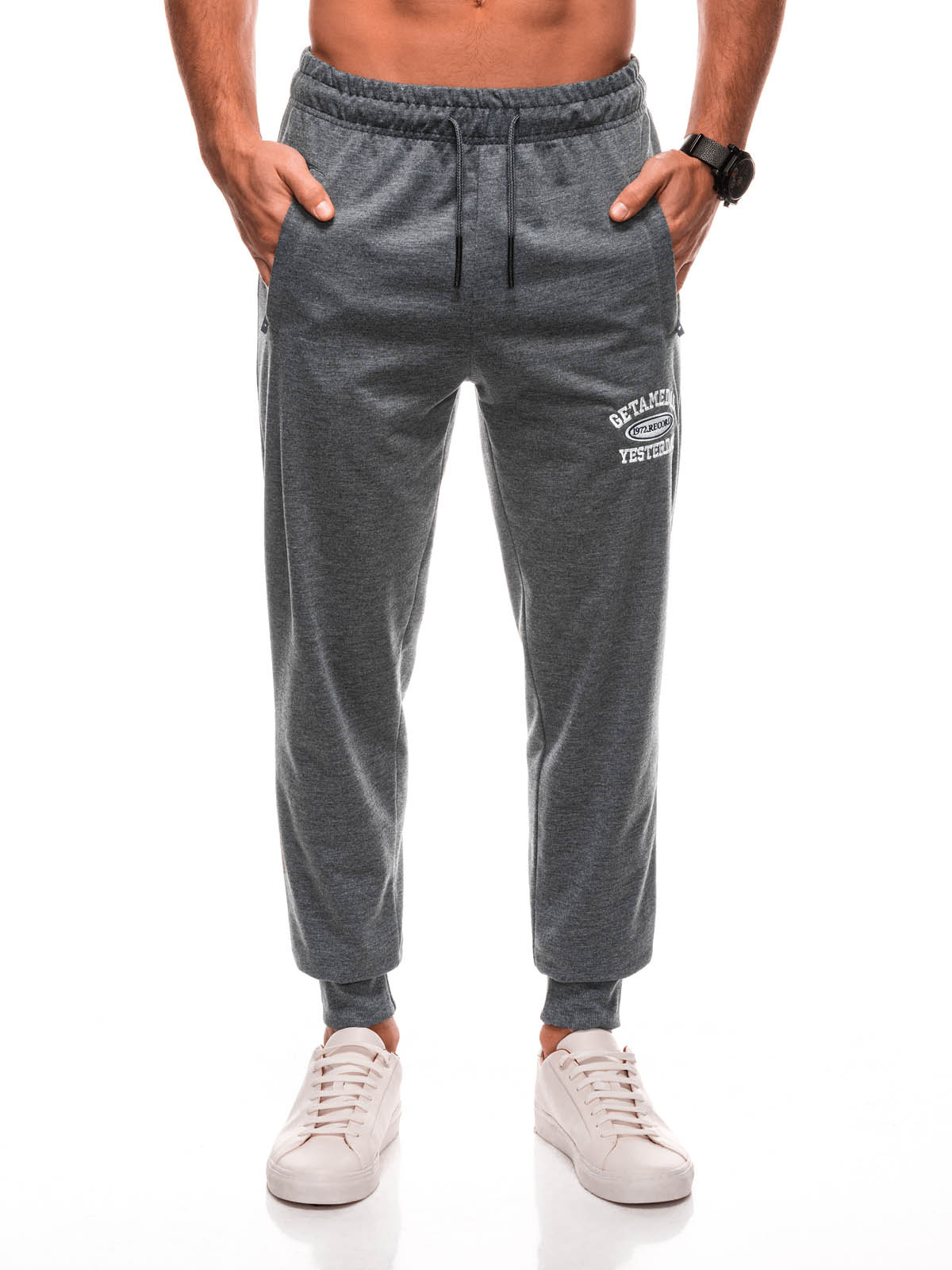 Men's sweatpants P1503 - grey | MODONE wholesale - Clothing For Men